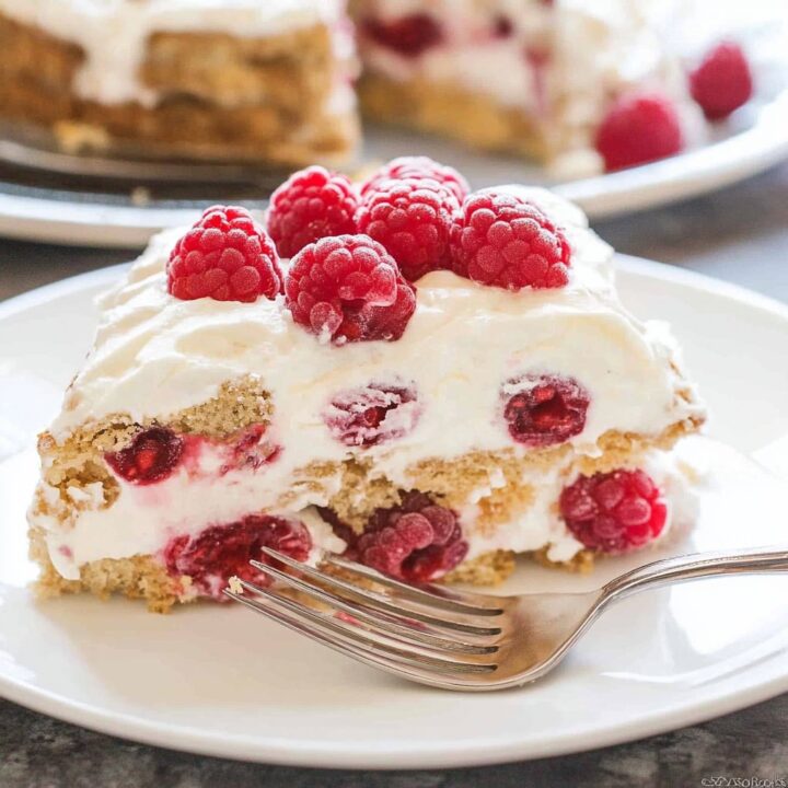 No-Bake Raspberry Icebox Cake - My Daily Cuisine
