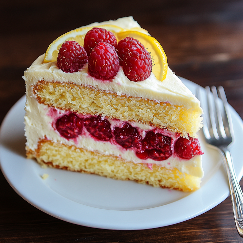 Lemon Raspberry Cake - My Daily Cuisine