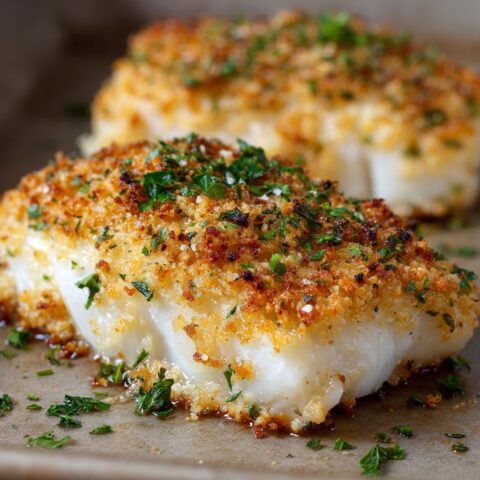 Oven-Baked Cod with Parmesan Crust - My Daily Cuisine