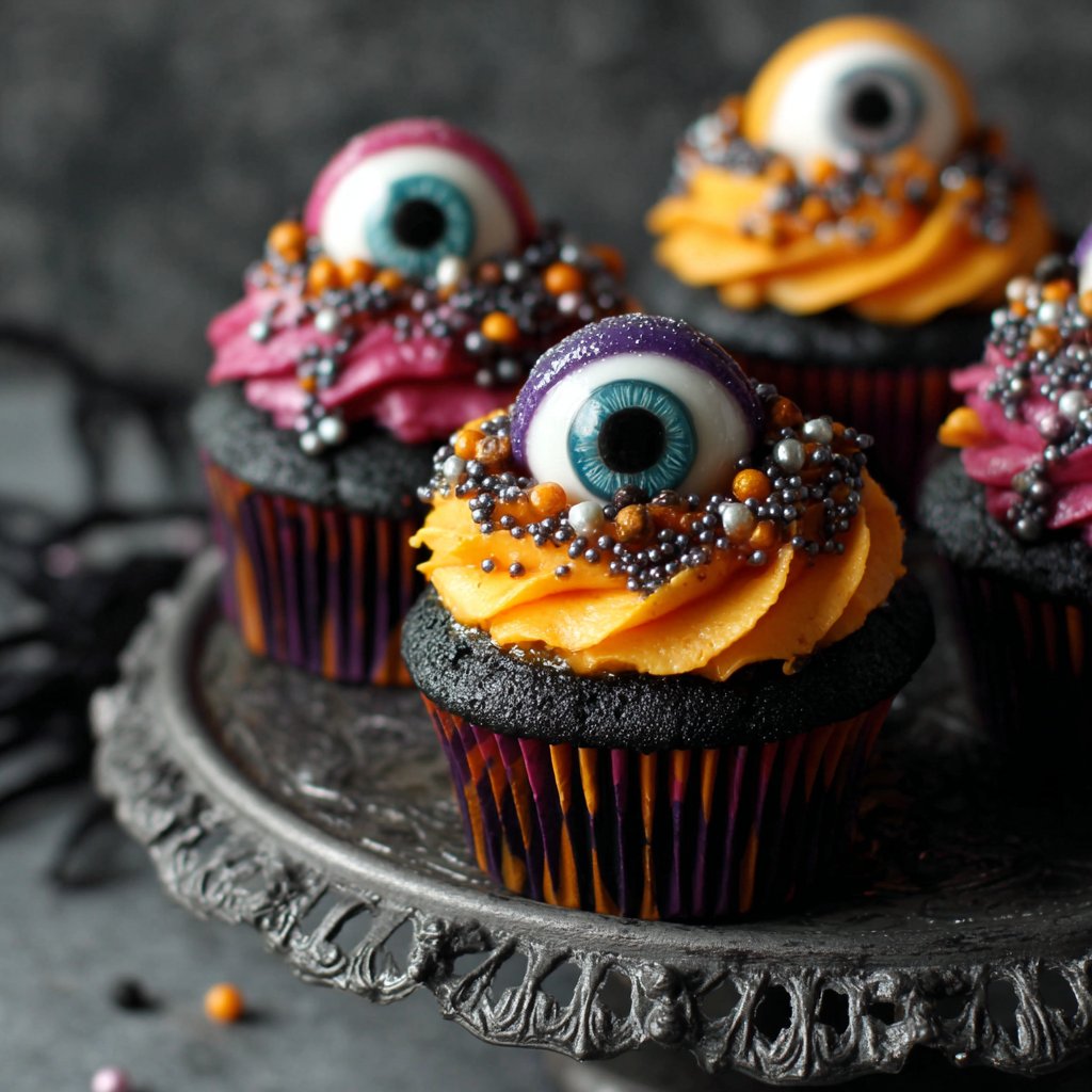 Halloween Eyeball Cupcakes - My Daily Cuisine