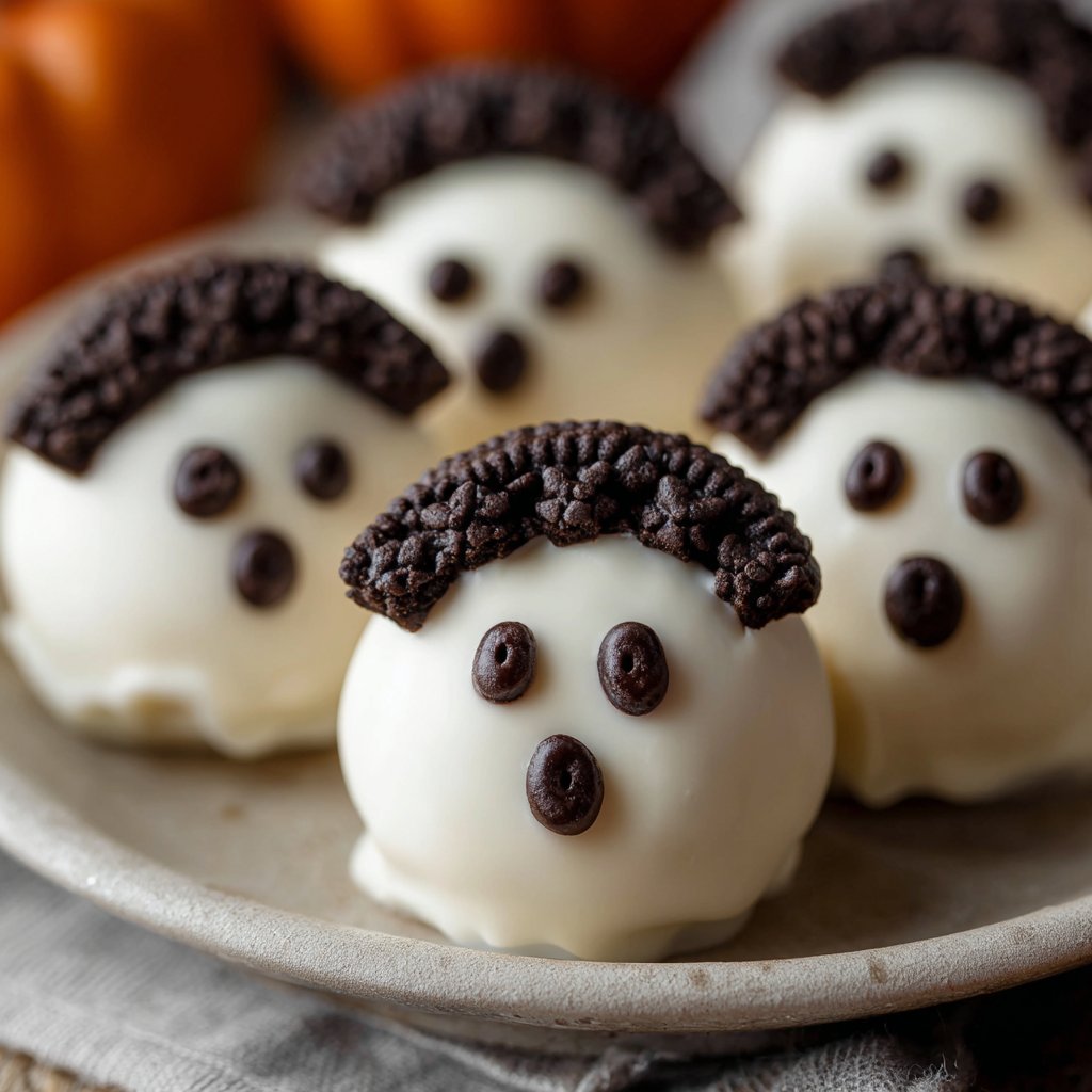Halloween Ghost Oreo Balls - My Daily Cuisine