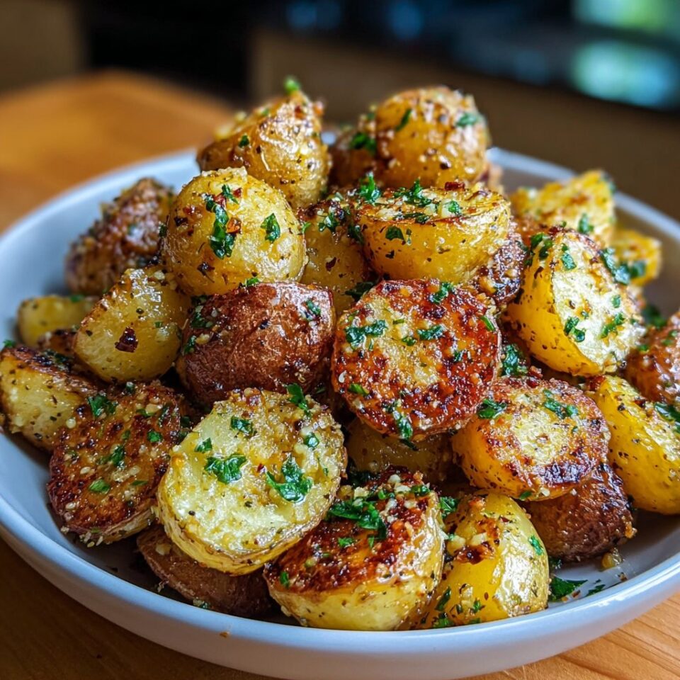 Crispy Garlic Butter Potatoes Recipe - My Daily Cuisine