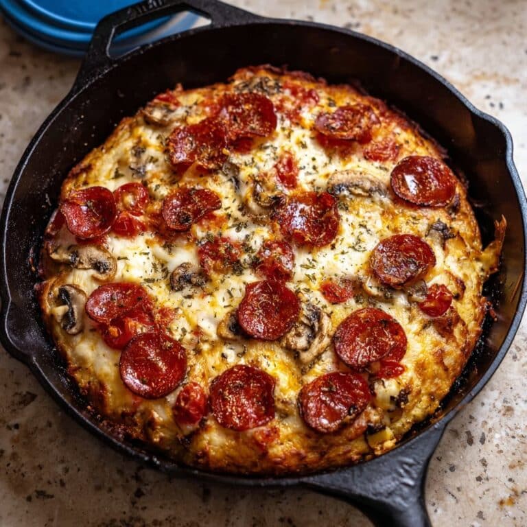 Easy Cast Iron Skillet Pizza - My Daily Cuisine