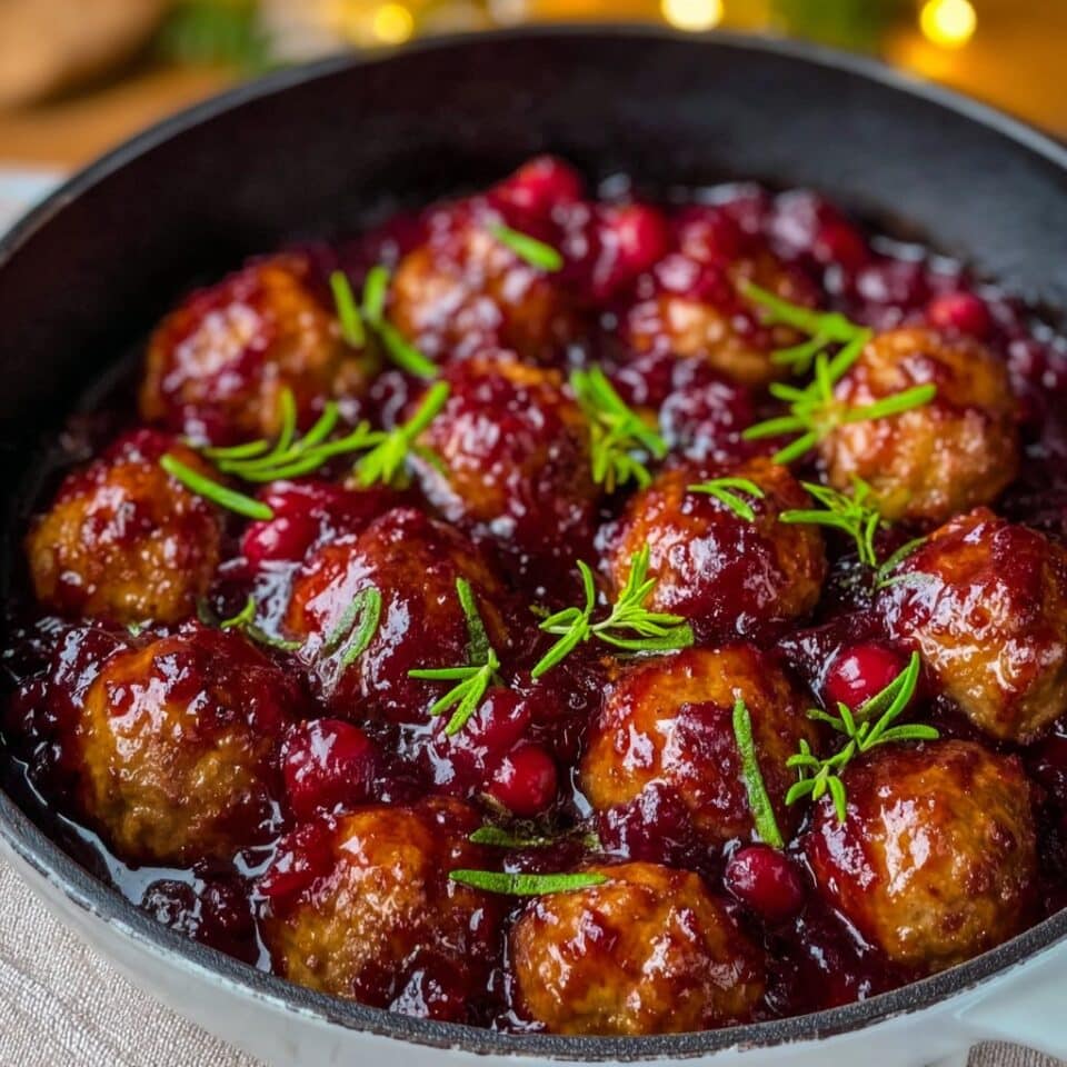 Quick Cranberry Meatballs (Christmas Recipe) - My Daily Cuisine